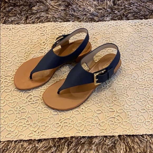 Michael Kors | Shoes | Michael Kors Dark Blue Sandal Size 6 2 Nwt ...